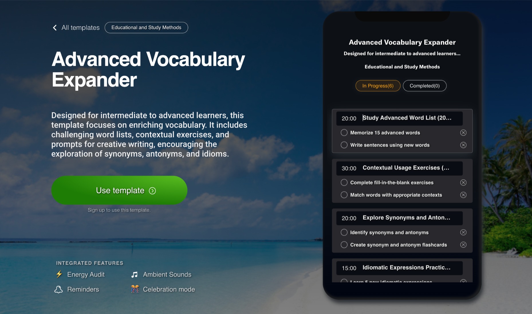 Advanced Vocabulary Expander | FocusBox