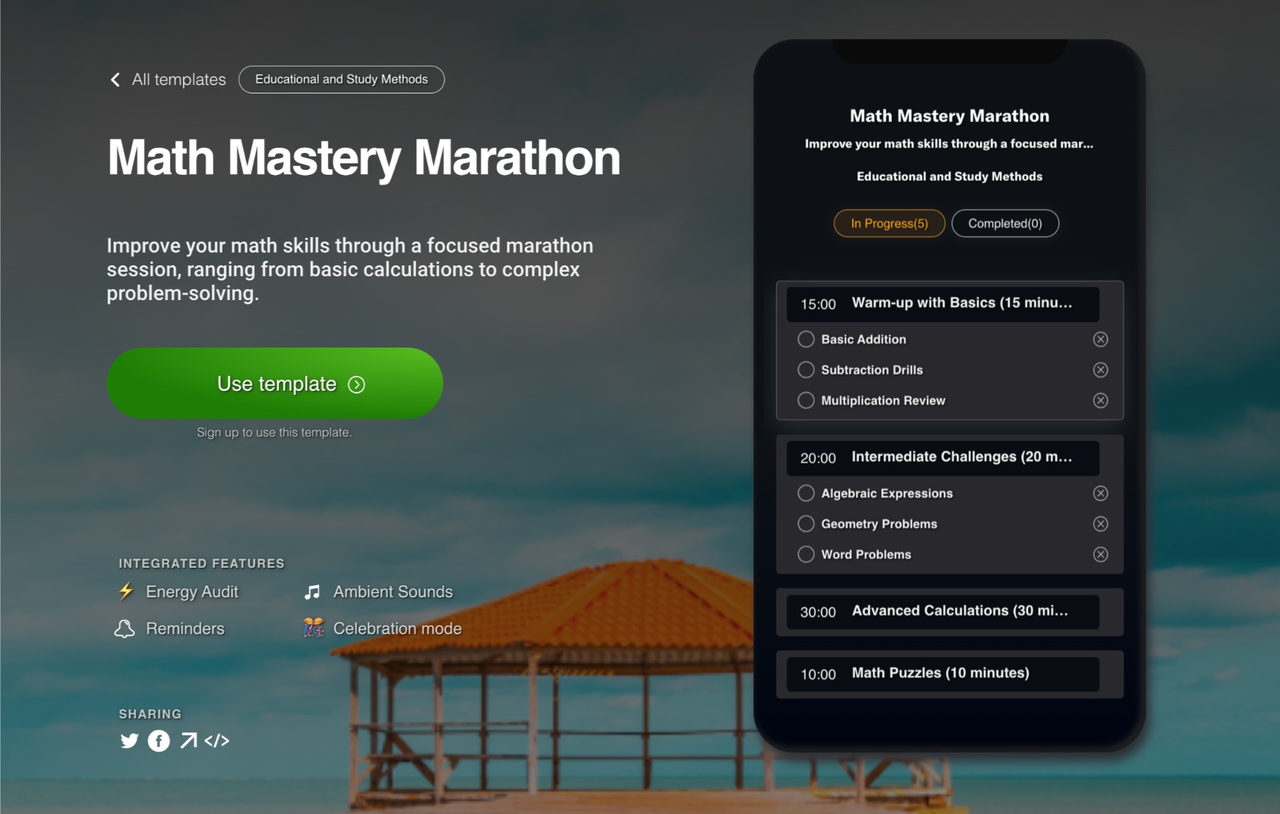 Math Mastery Marathon | FocusBox