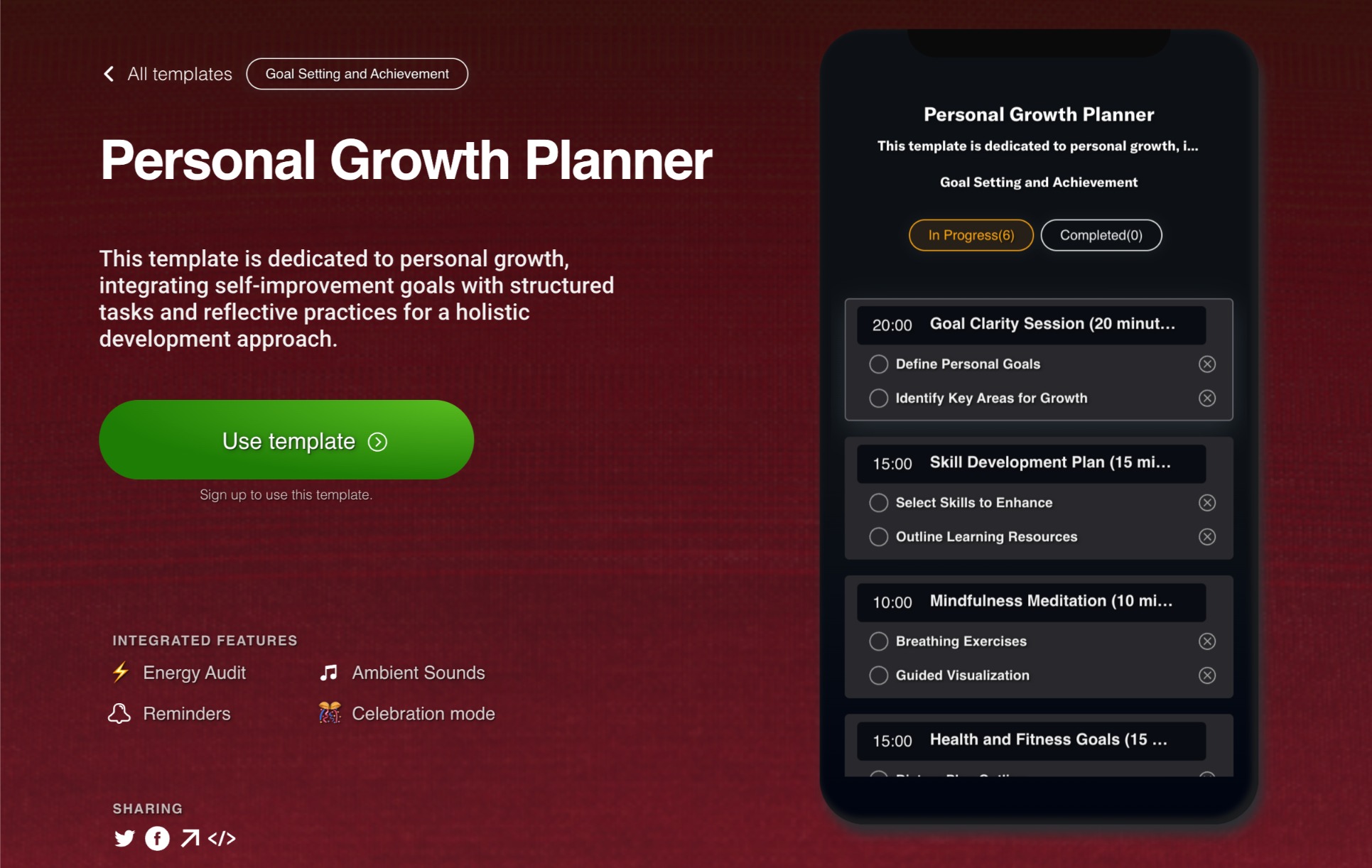 Personal Growth Planner | FocusBox