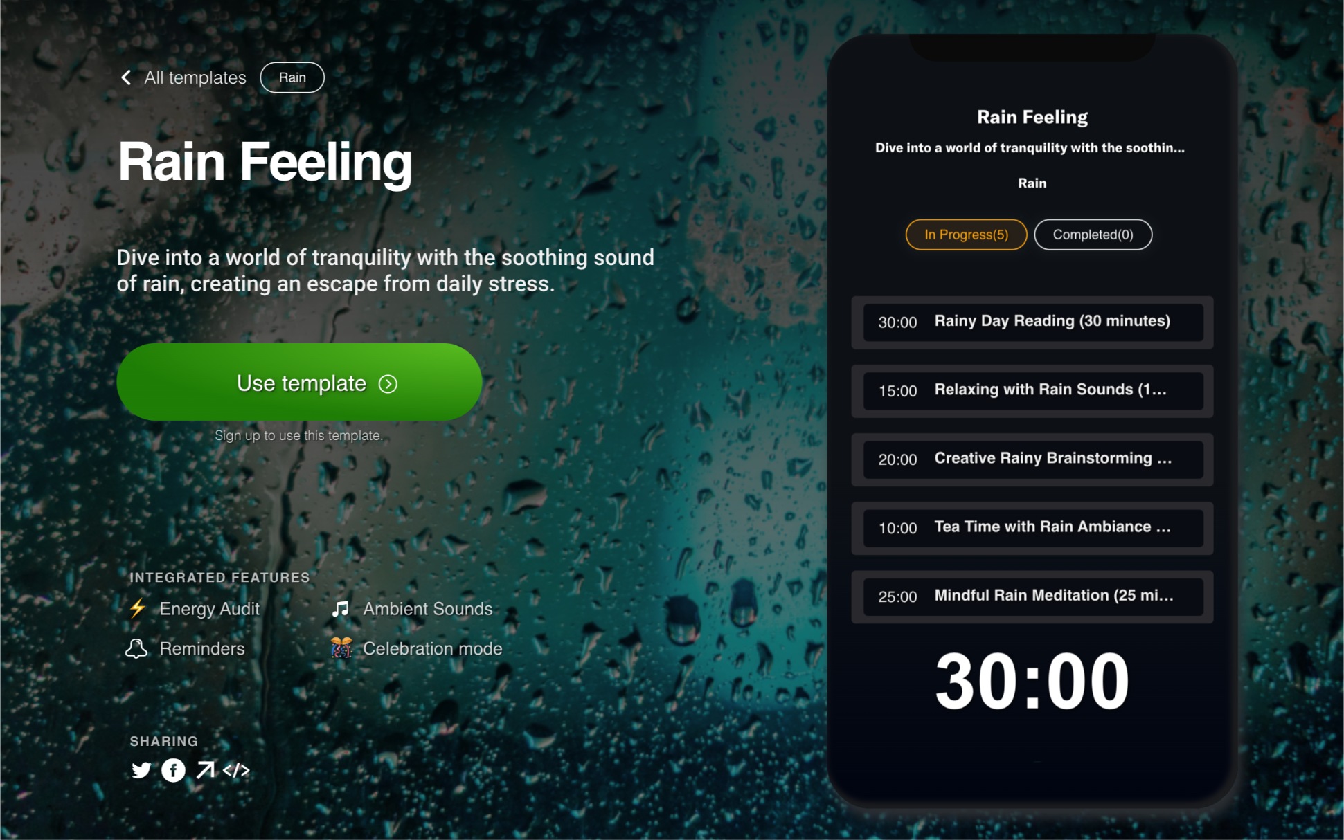 Rain Feeling | FocusBox
