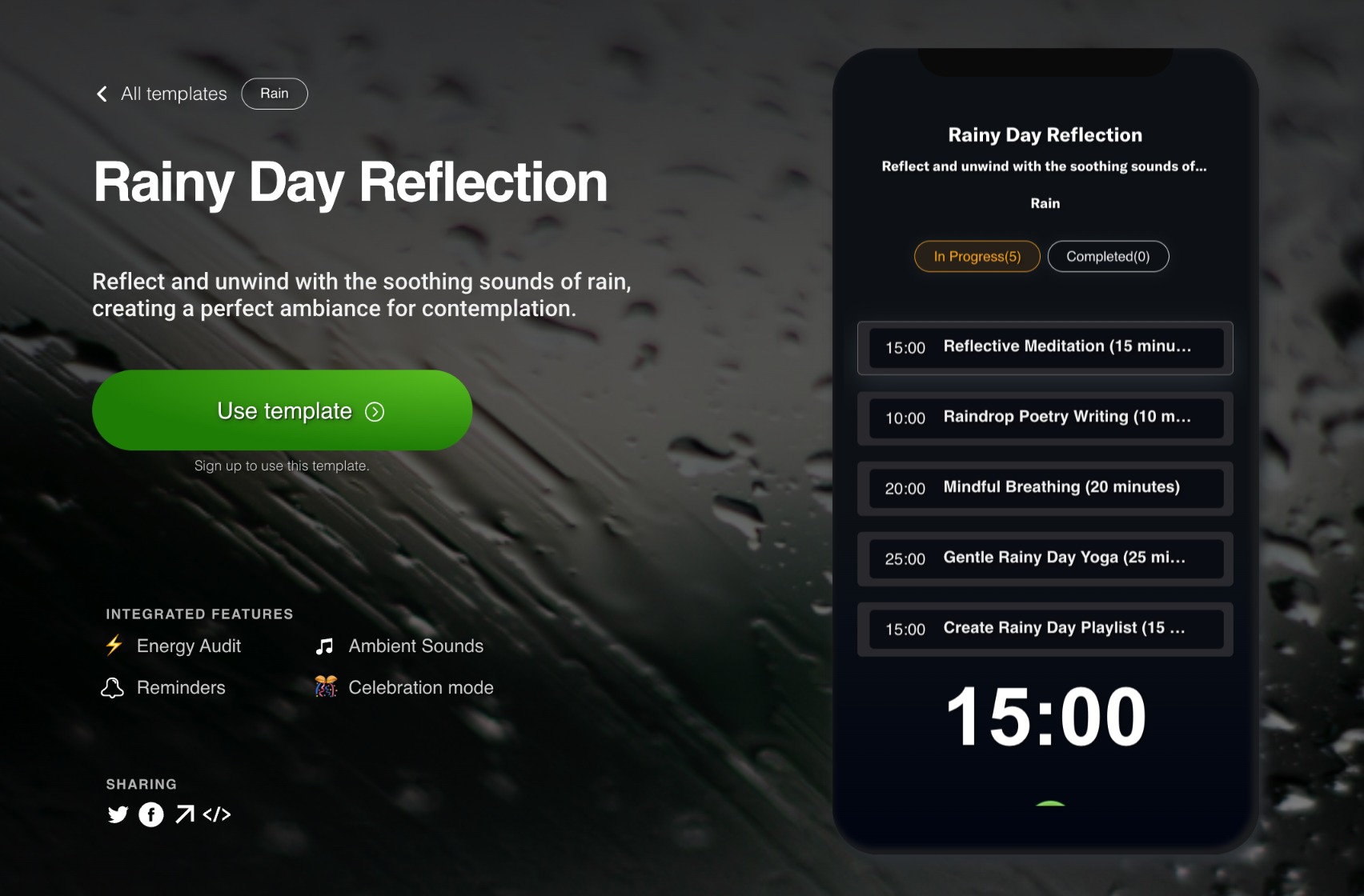 Rainy Day Reflection | FocusBox